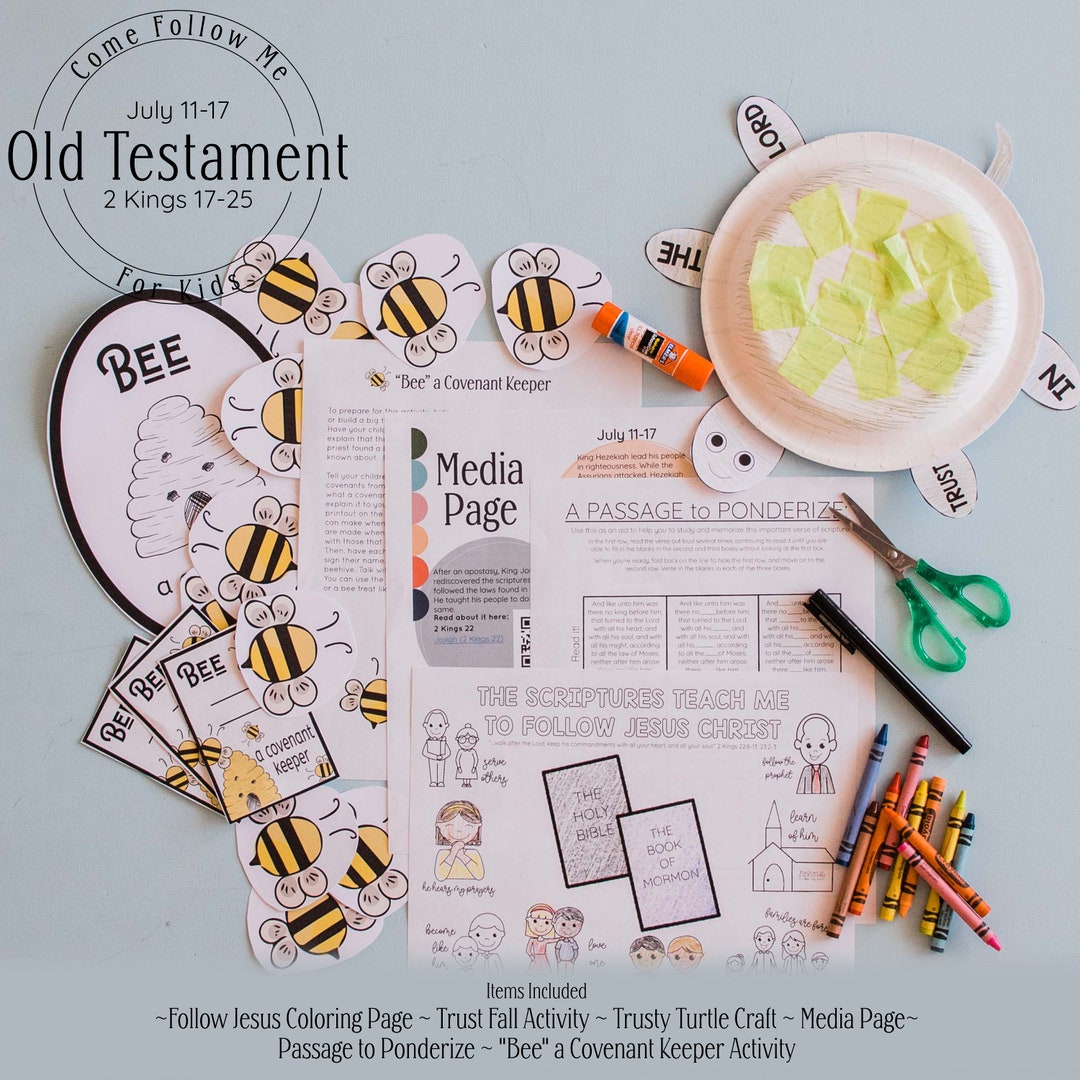 Come Follow Me Primary 2022 ELEMENTARY: Old Testament Lesson 29 July 11 ...