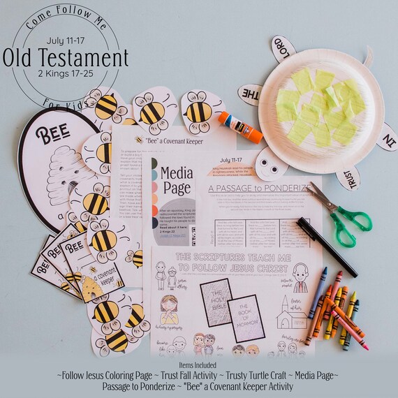 Come Follow Me Primary 2022 ELEMENTARY: Old Testament Lesson - Etsy
