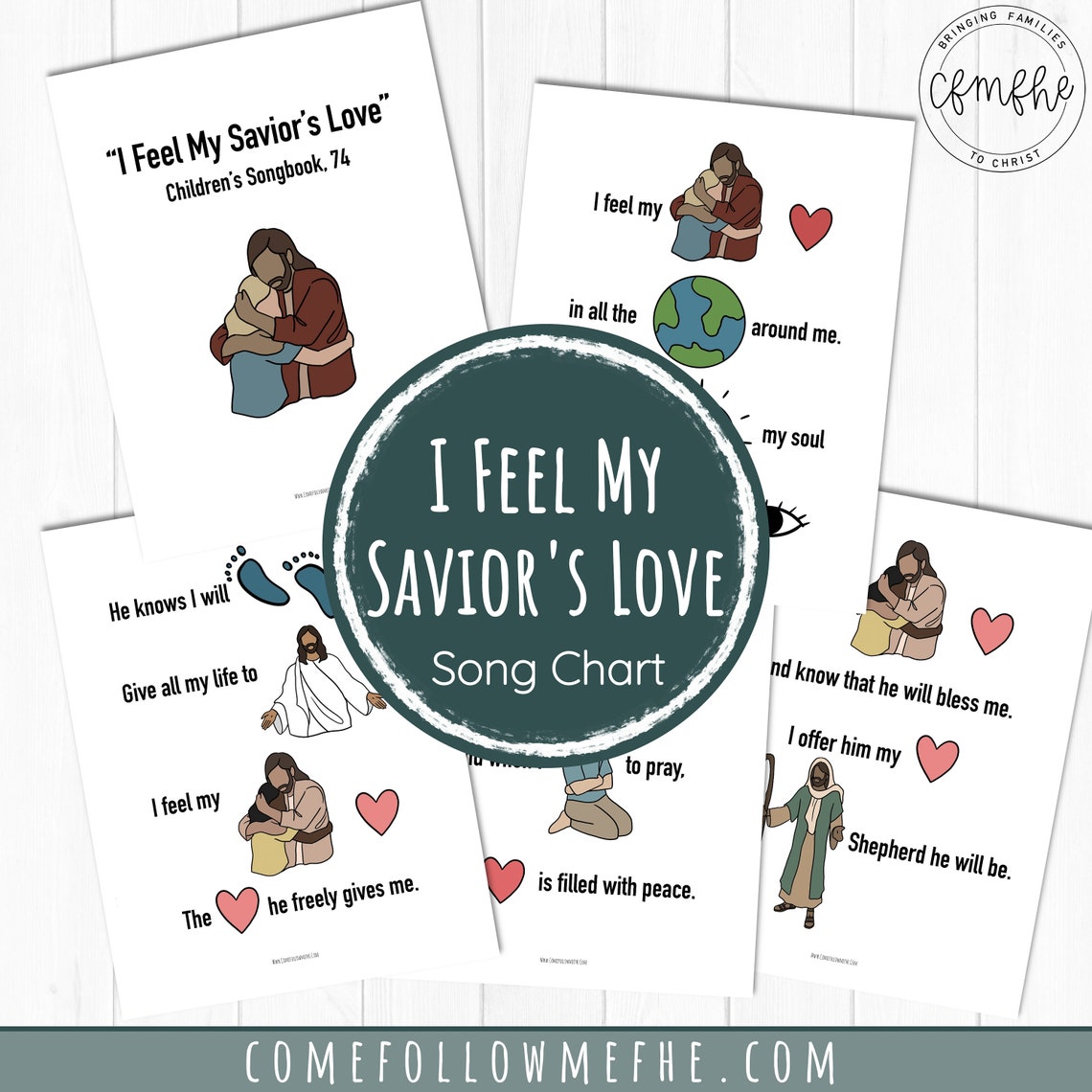 I Feel My Savior's Love Song Chart | Etsy