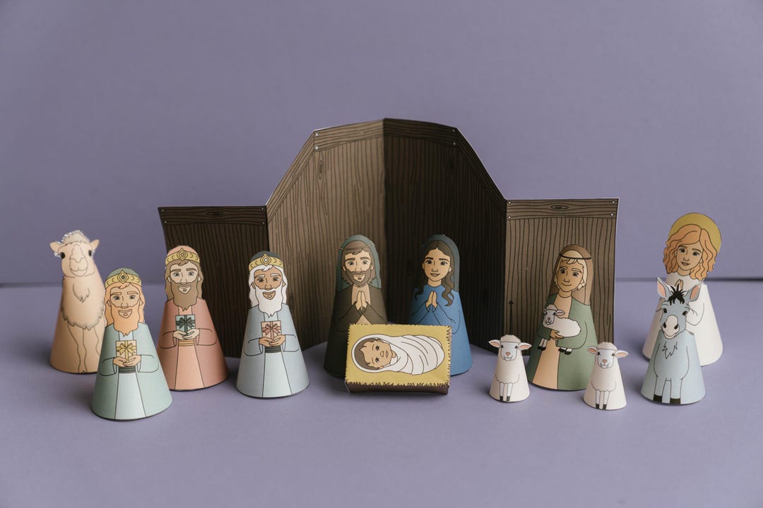 Nativity Printable // Baby Jesus, Holy Family, Birth of Christ ...