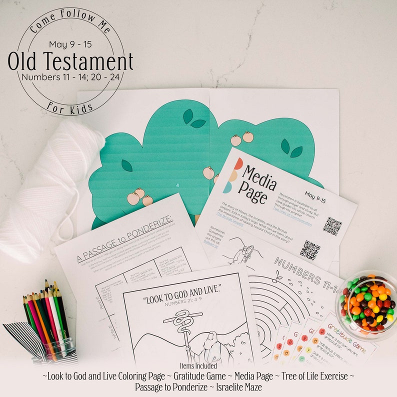 Come Follow Me Primary 2022 ELEMENTARY: Old Testament Lesson | Etsy