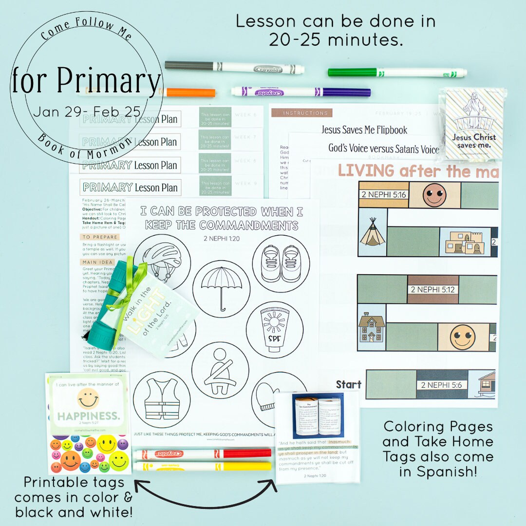 PRIMARY Lessons | Book of Mormon | February Lessons Jan 29-feb 25 ...