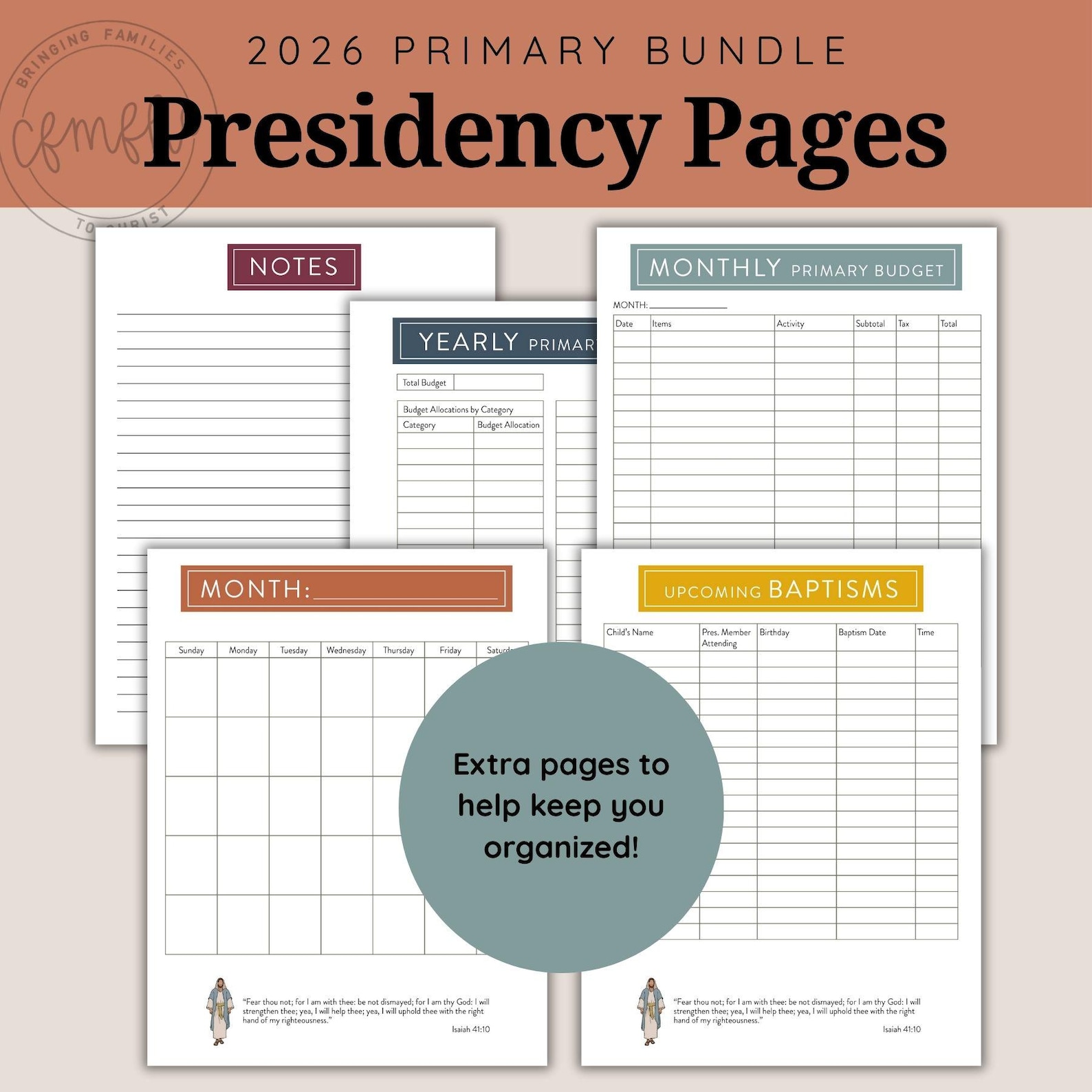 Old Testament 2026 Primary Presidency Bundle // LDS Primary, Primary ...