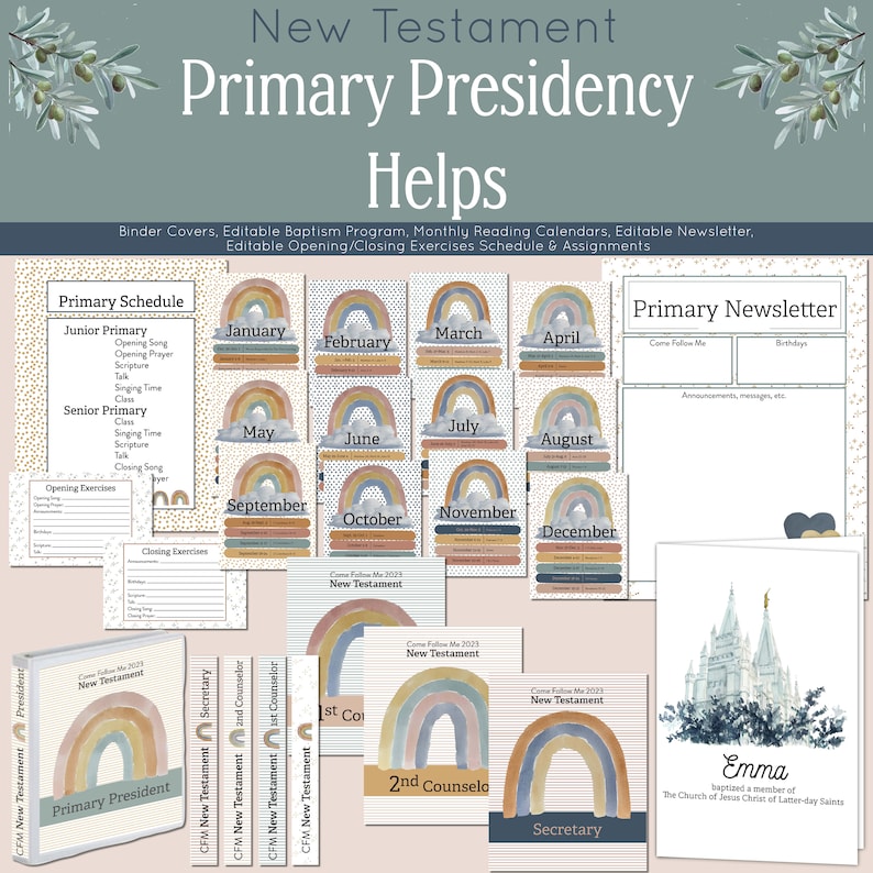 New Testament 2023 Primary Presidency Bundle//lds Primary - Etsy