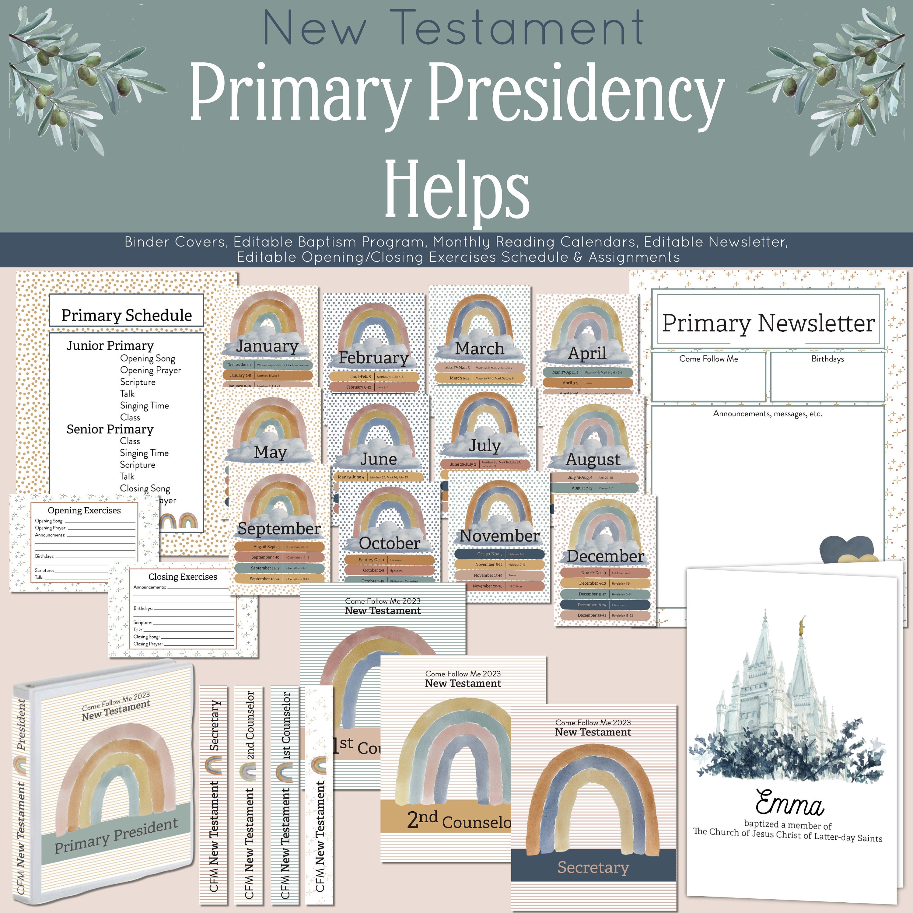 New Testament 2023 Primary Presidency Bundle//lds Primary - Etsy