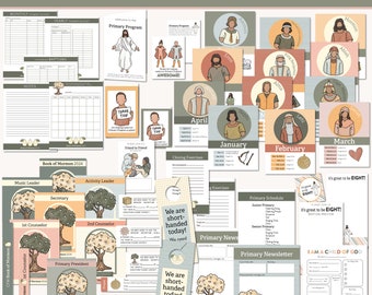 Book of Mormon 2024 Primary Class Signs // LDS Primary, Primary ...