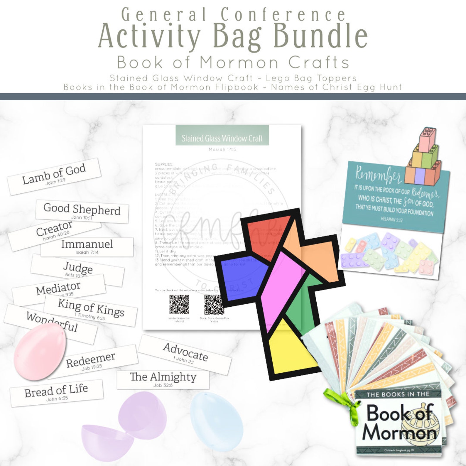 General Conference Activity Bag Bundle for Kids // April 2024, Family ...