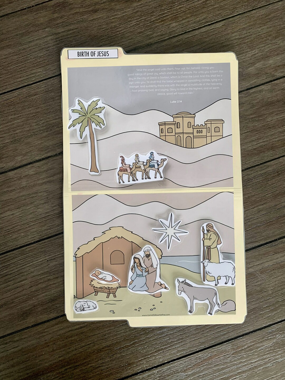Birth of Jesus File Folder Game // New Testament Study, New Testament ...