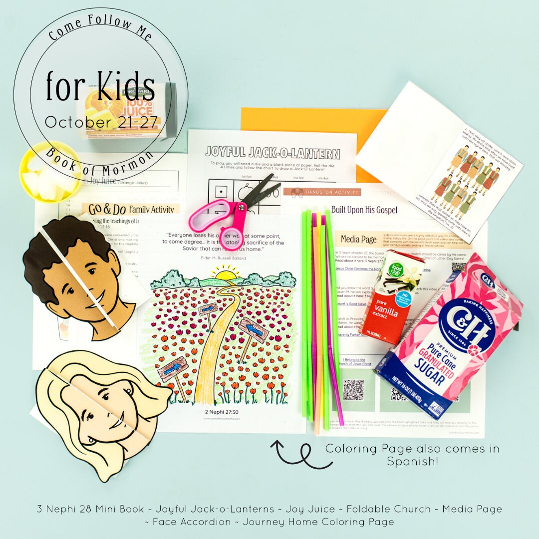 Come Follow Me Primary 2024 ELEMENTARY: Book of Mormon Lesson 43 Oct 21 ...