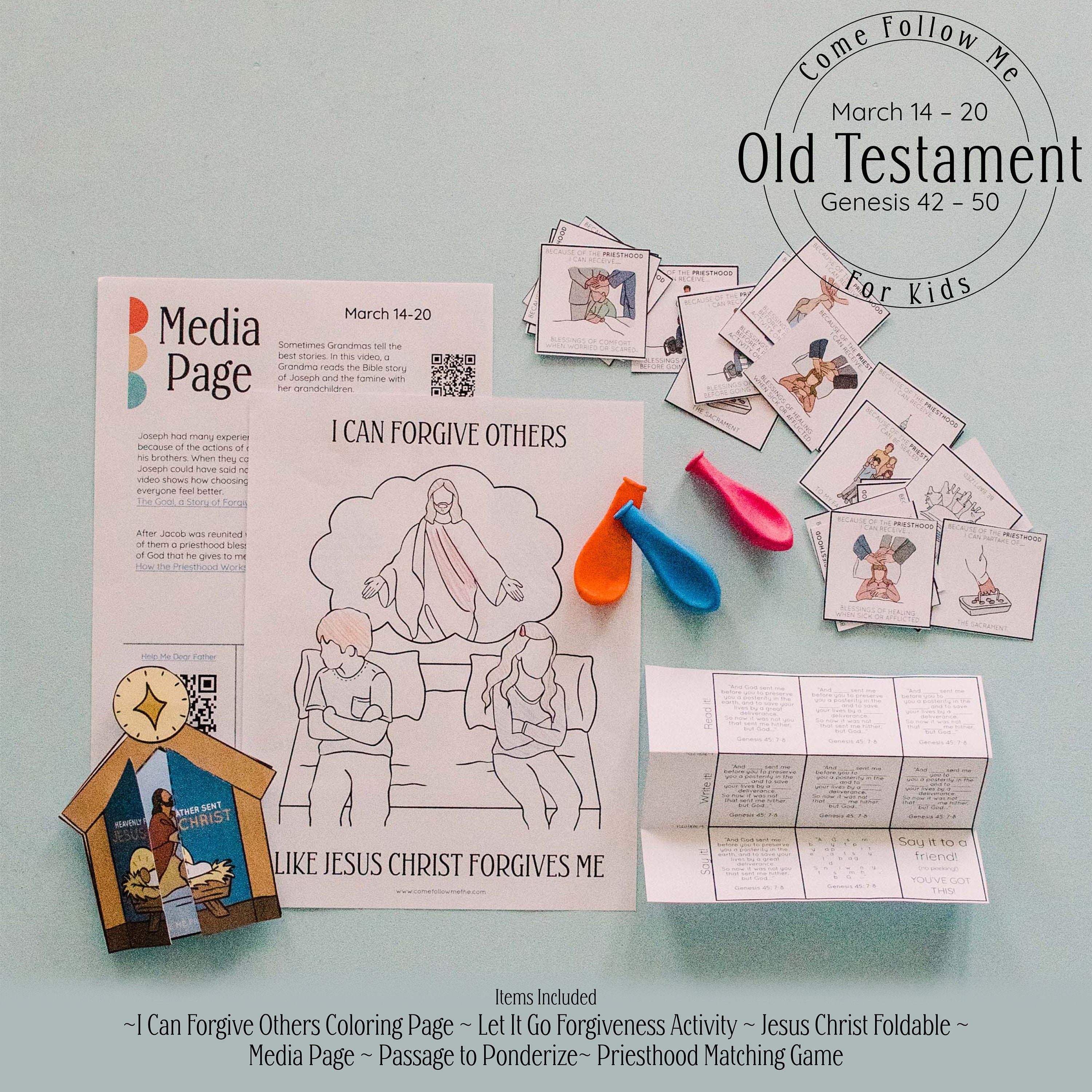 Come Follow Me Primary 2022 ELEMENTARY: Old Testament Lesson | Etsy