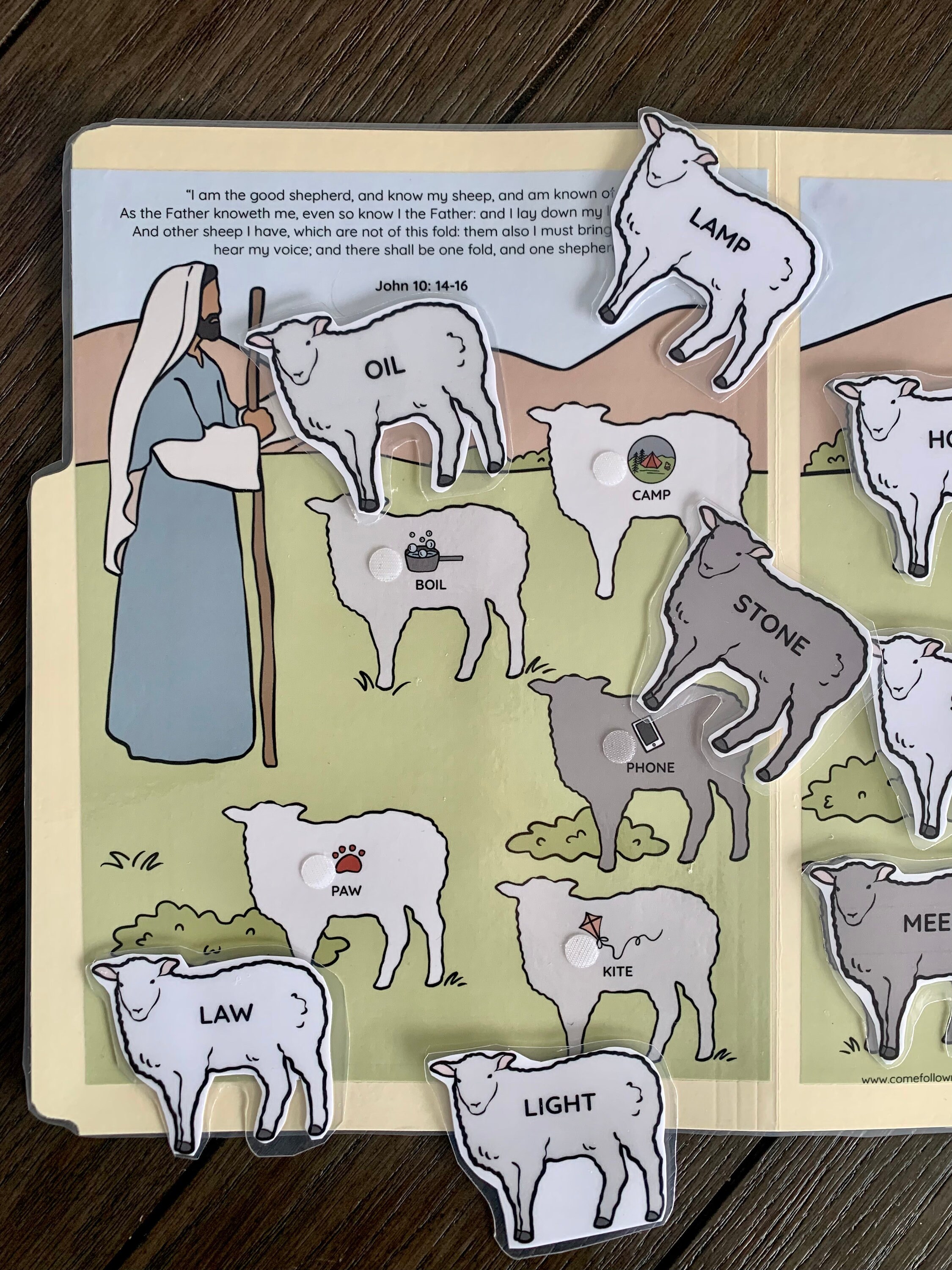 The Good Shepherd File Folder Game // New Testament Study, New ...
