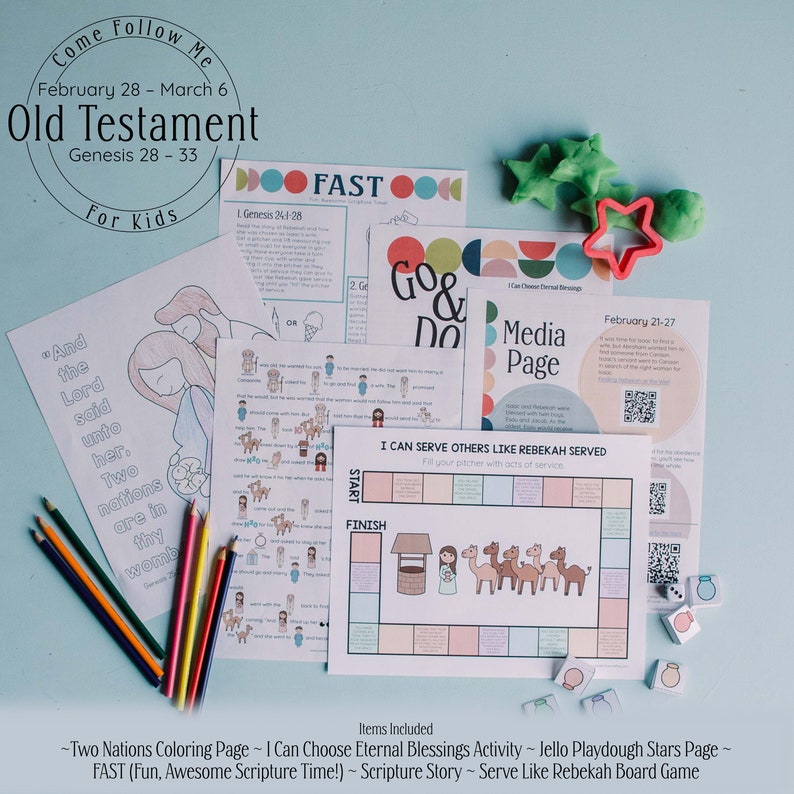 Come Follow Me Primary 2022 STANDARD: Old Testament Lesson 9 - Etsy