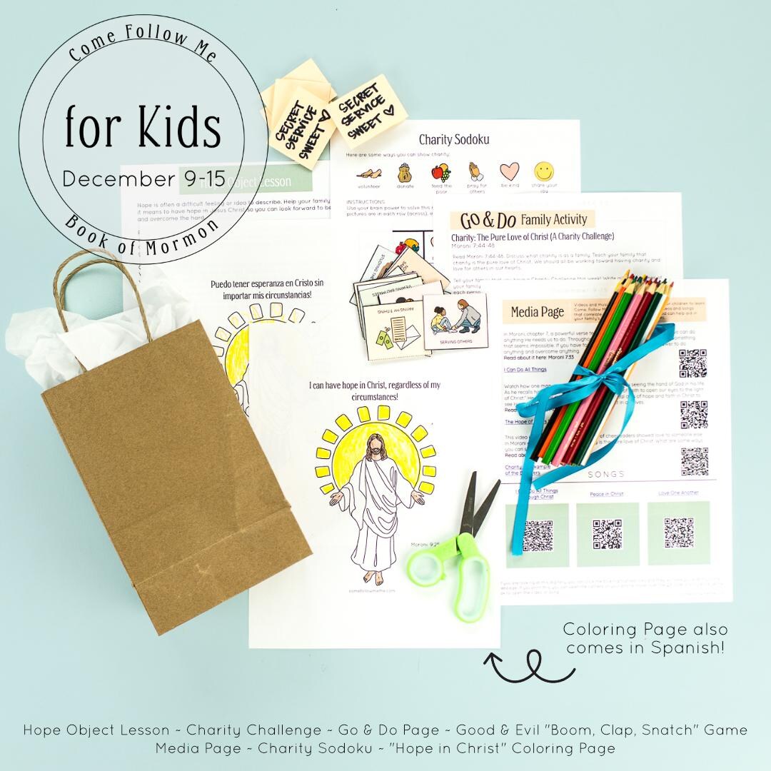 Come Follow Me Primary 2024 ELEMENTARY: Book of Mormon Lesson 50 Dec 9 ...