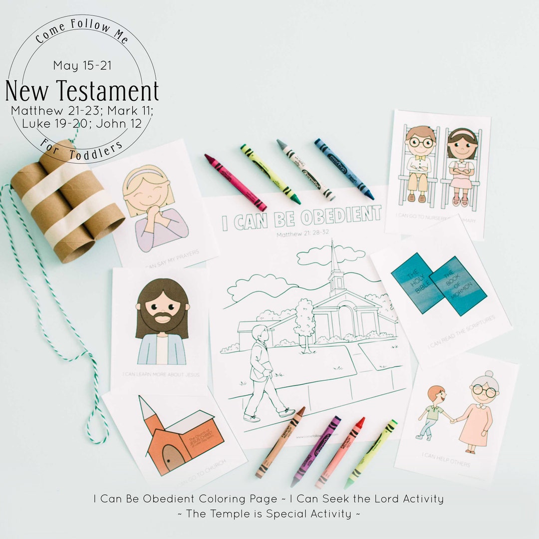 Come Follow Me Primary 2023 TODDLER: New Testament Lesson 21 May 15 ...