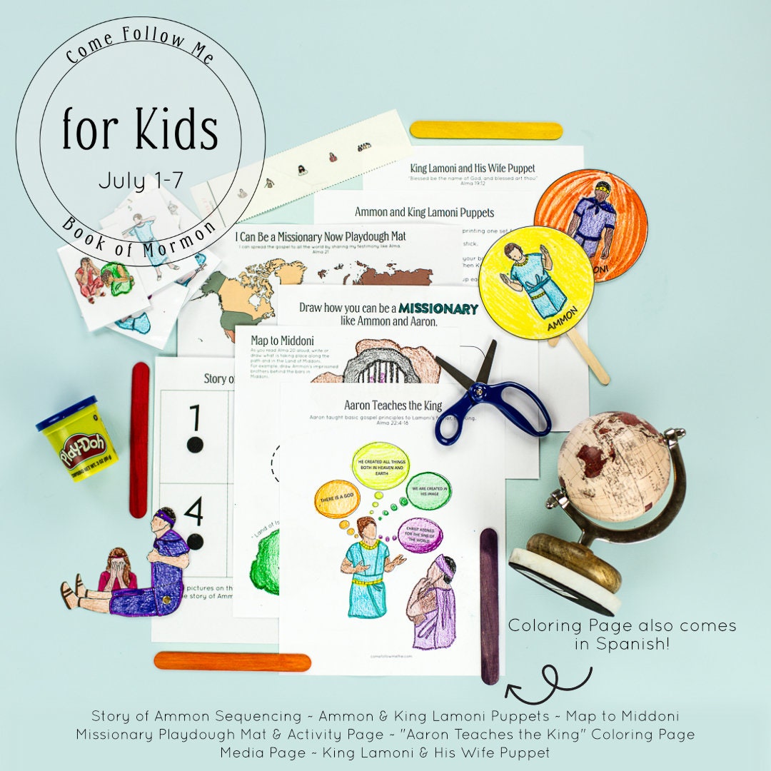 Come Follow Me Primary 2024 ELEMENTARY: Book of Mormon Lesson 27 July 1 ...