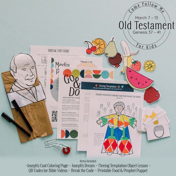 Come Follow Me Primary 2022 ELEMENTARY: Old Testament Lesson - Etsy