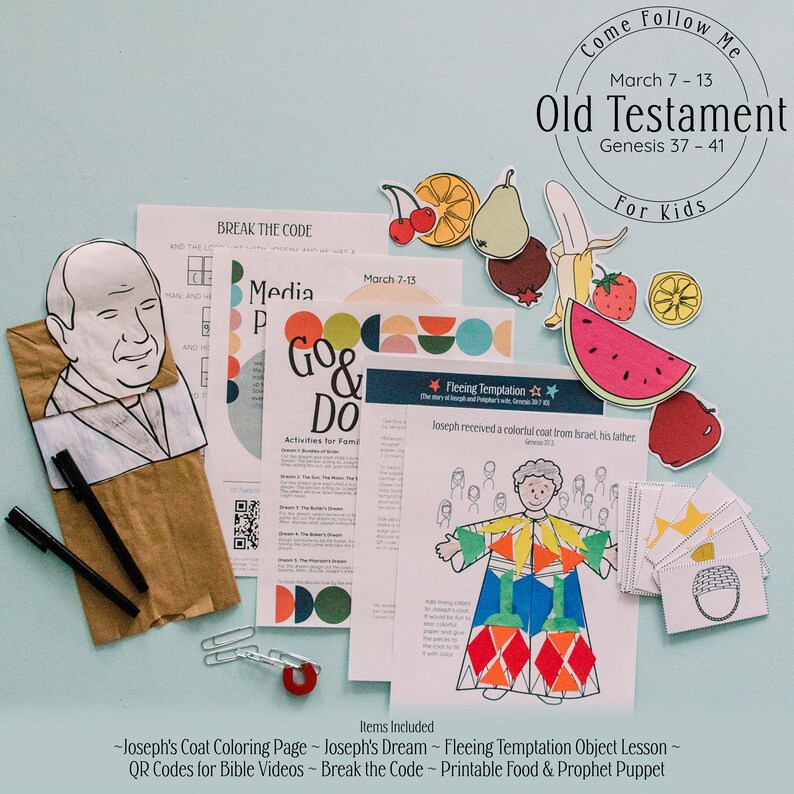 Come Follow Me Primary 2022 ELEMENTARY: Old Testament Lesson - Etsy