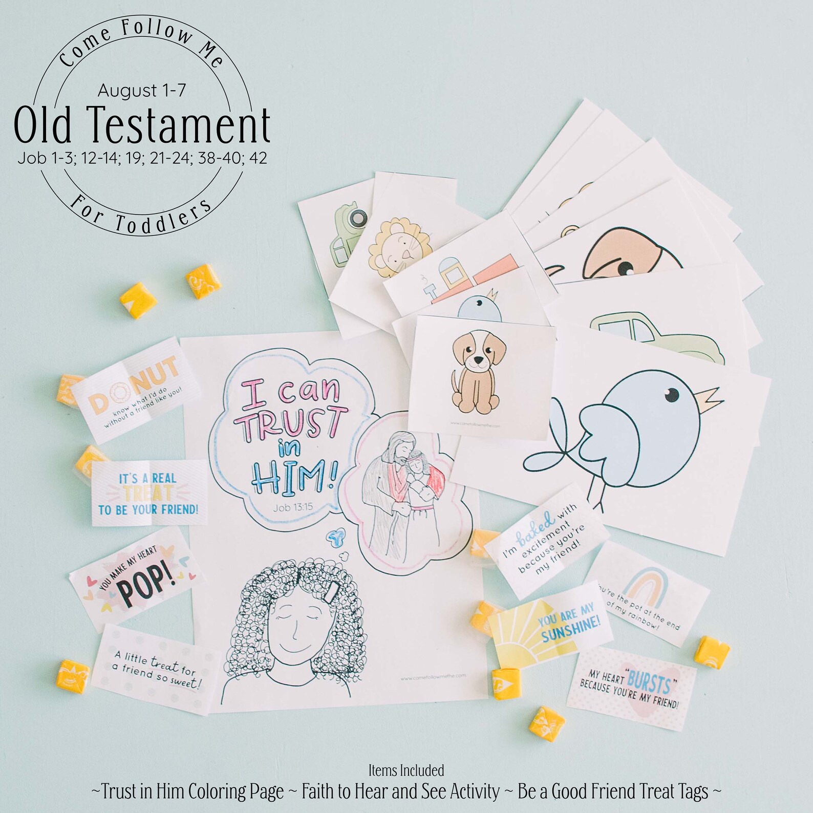 Come Follow Me Primary 2022 TODDLER: Old Testament Lesson 32 - Etsy