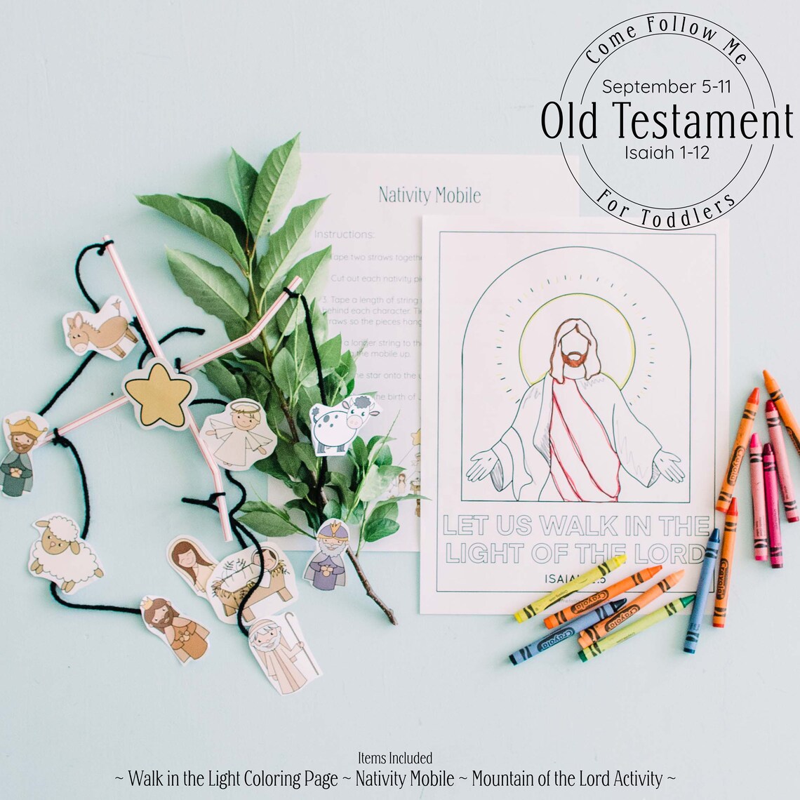 Come Follow Me Primary 2022 TODDLER: Old Testament Lesson 37 - Etsy