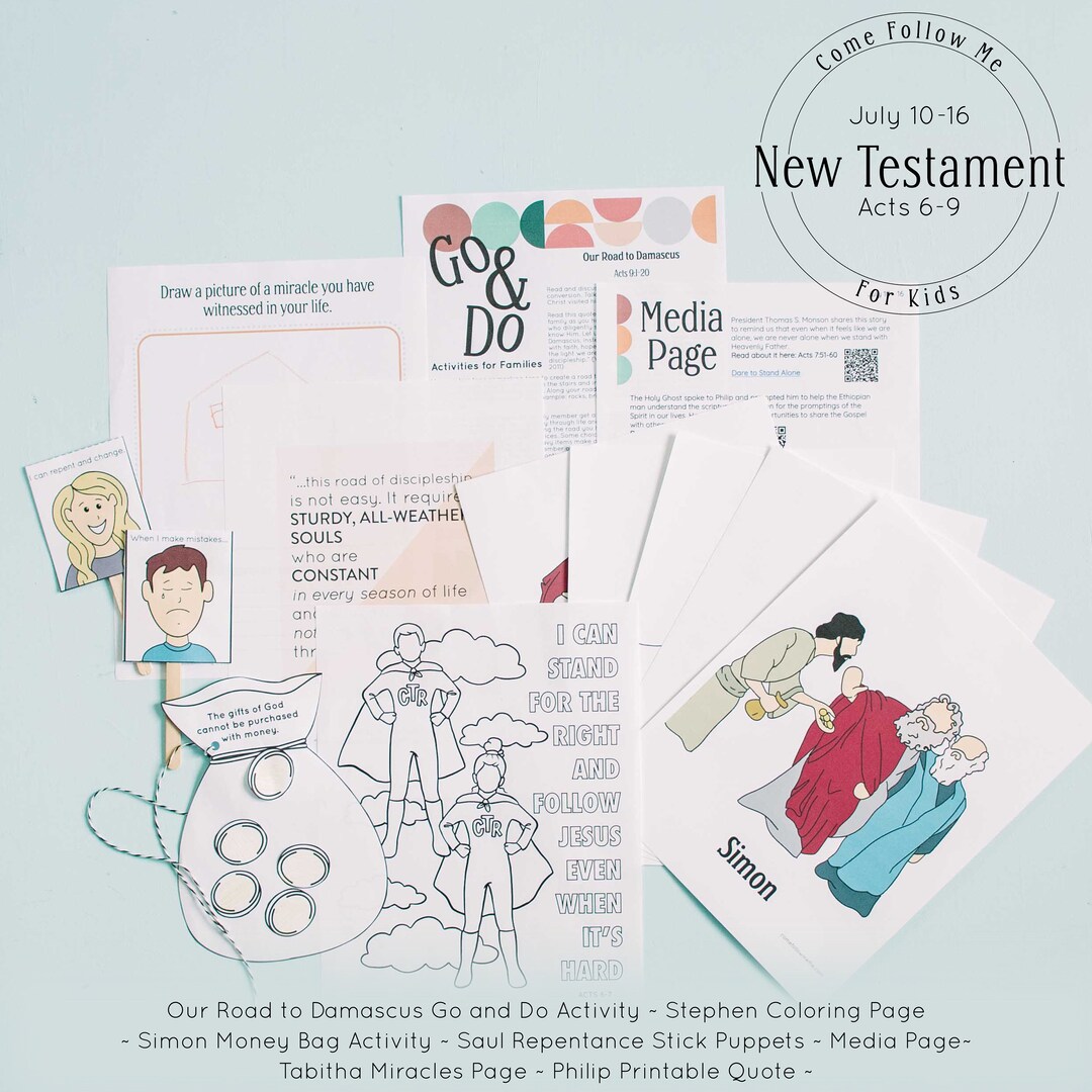 Come Follow Me Primary 2023 ELEMENTARY: New Testament Lesson 29 July 10 ...