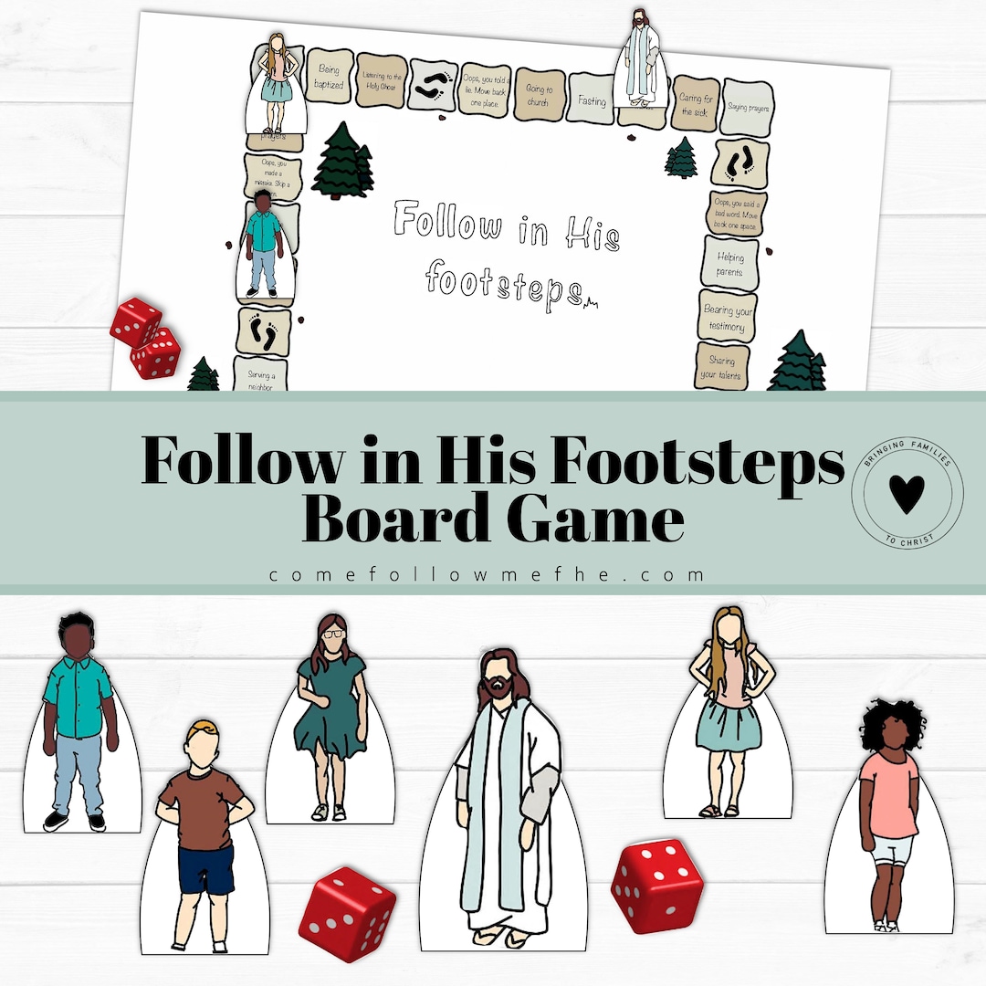 Follow in His Footsteps Board Game - Etsy