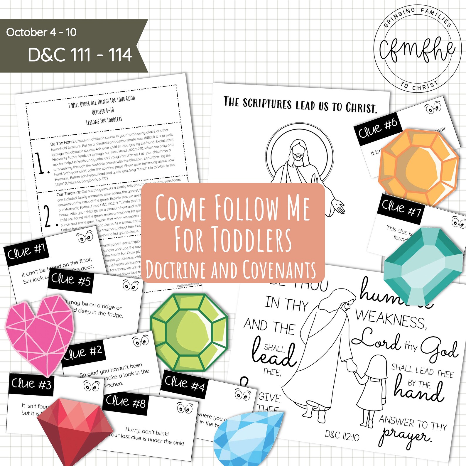Come Follow Me 2021 TODDLER: D&C Lesson 41 october 4 - Etsy