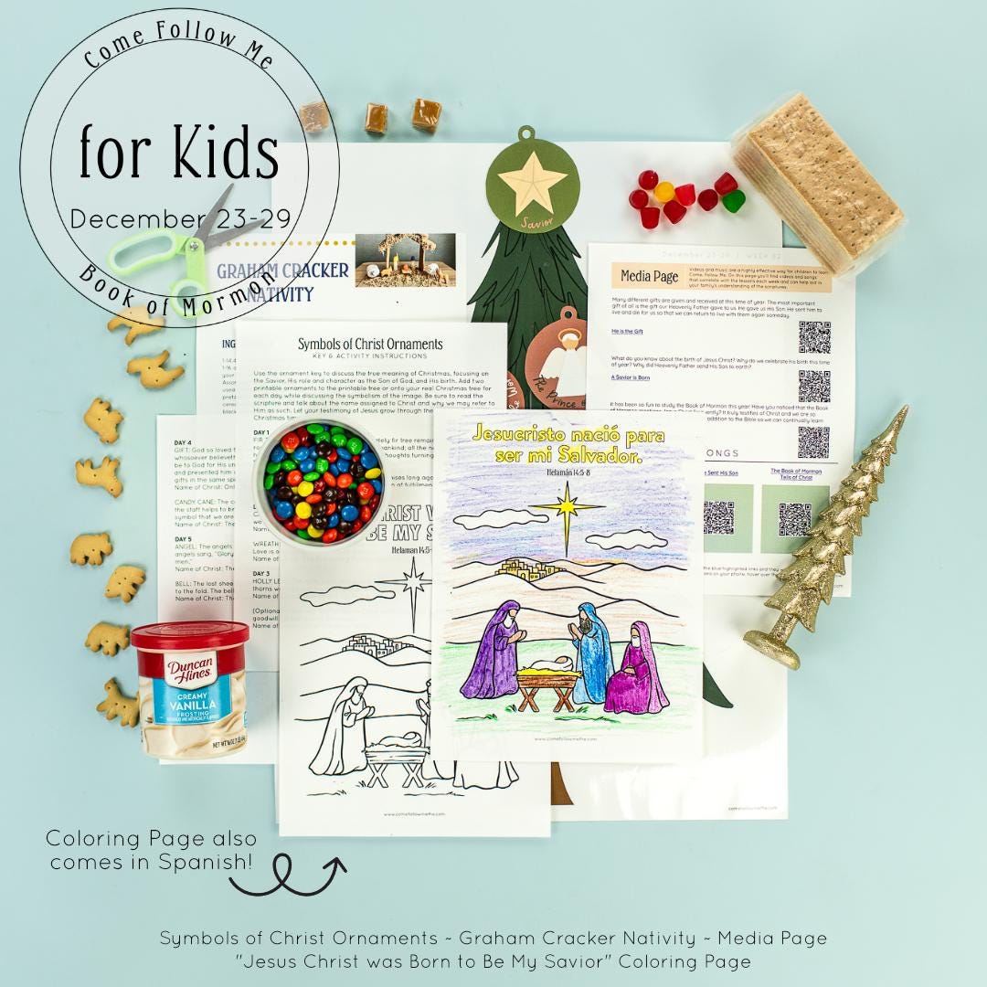 Come Follow Me Primary 2024 ELEMENTARY: Book of Mormon Lesson 52 Dec 23 ...