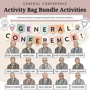 General Conference Activity Bag Bundle for Kids // April 2025, Family ...