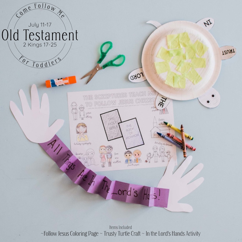 Come Follow Me Primary 2022 TODDLER: Old Testament Lesson 29 - Etsy