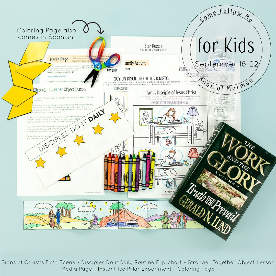 Come Follow Me Primary 2024 ELEMENTARY: Book of Mormon Lesson 38 Sept 16-22 // LDS Primary 2024 ...