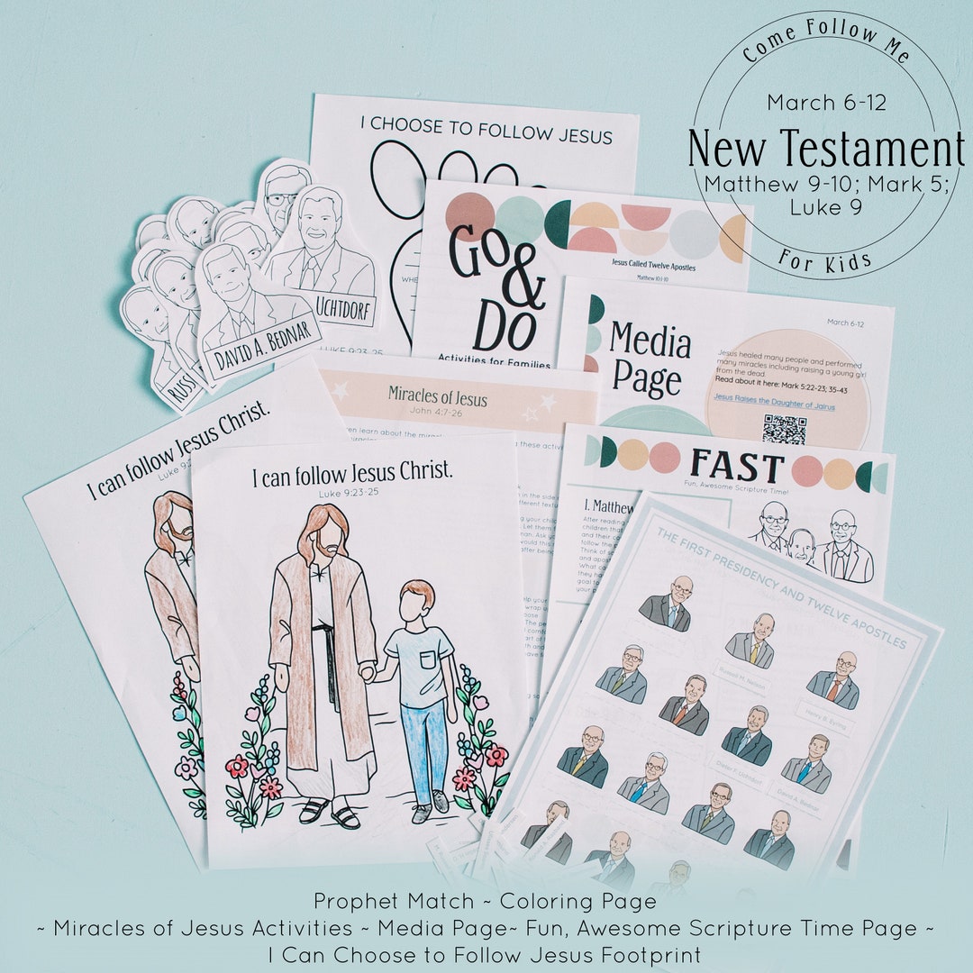 Come Follow Me Primary 2023 ELEMENTARY: New Testament Lesson 11 Mar 6 ...