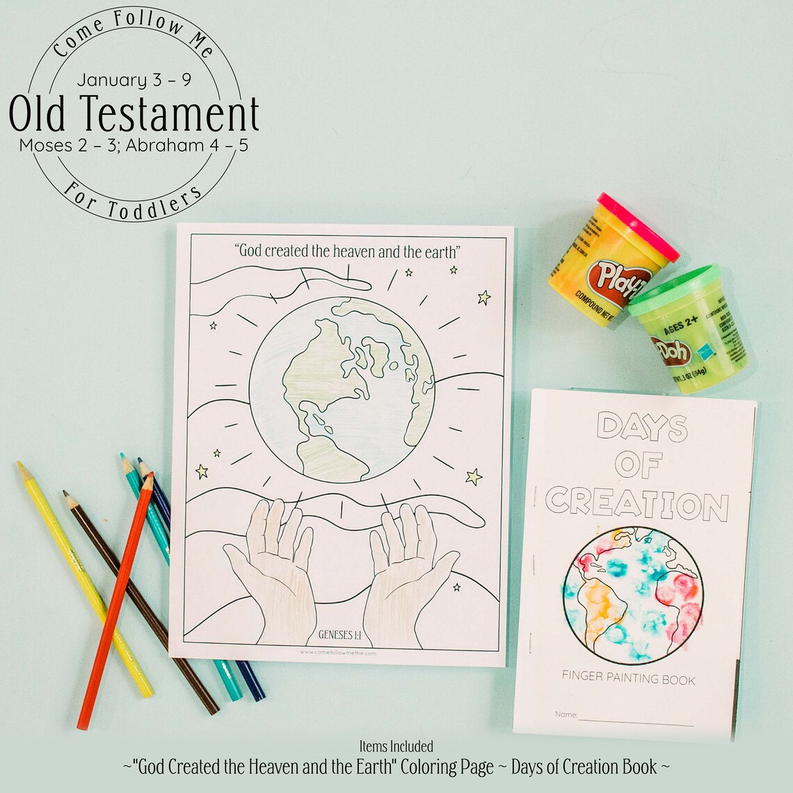 Come Follow Me Primary 2022 TODDLER: Old Testament Lesson 2 - Etsy