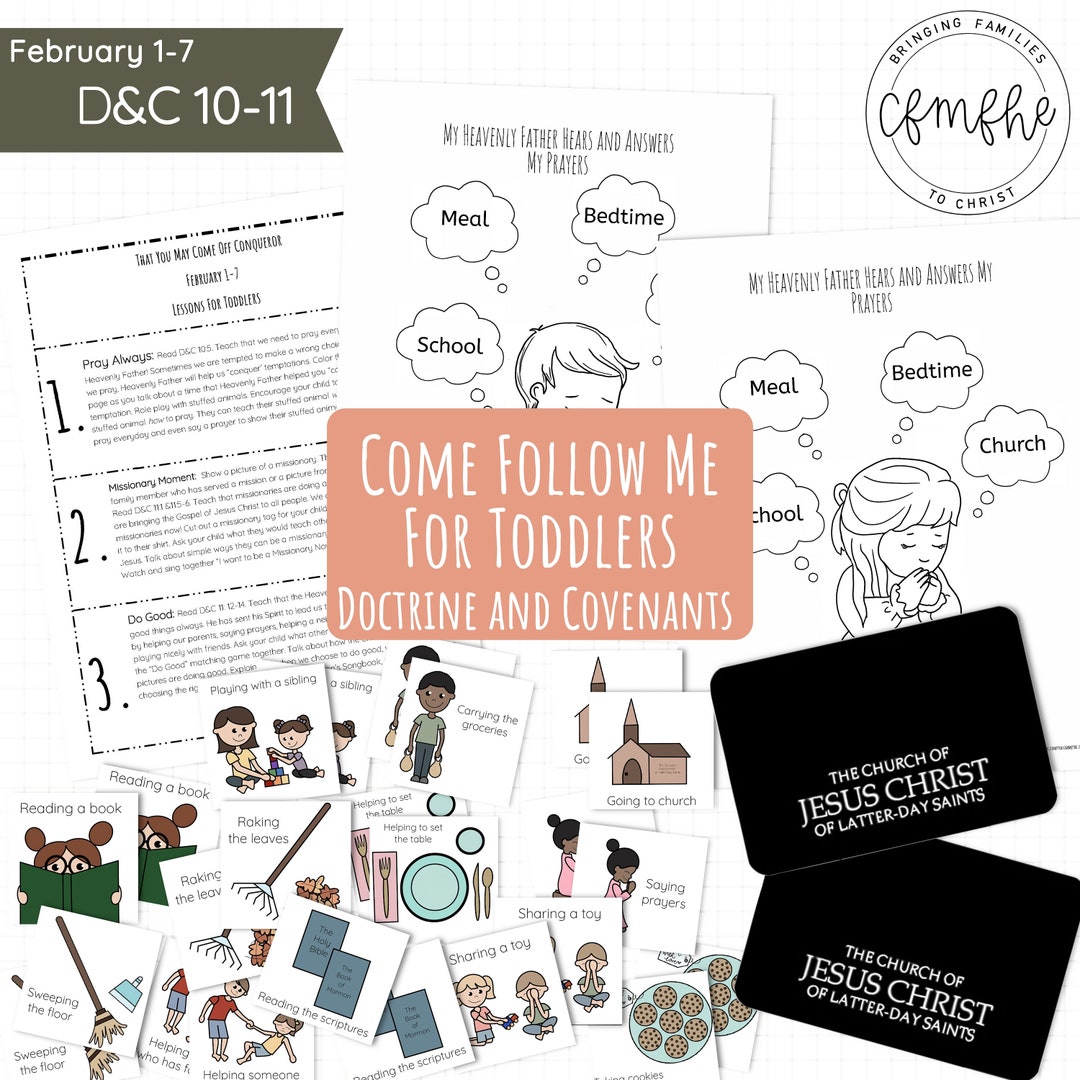 Come Follow Me 2021 TODDLER D&C Lesson 6 (feb 1-7) // LDS Primary 2021 ...