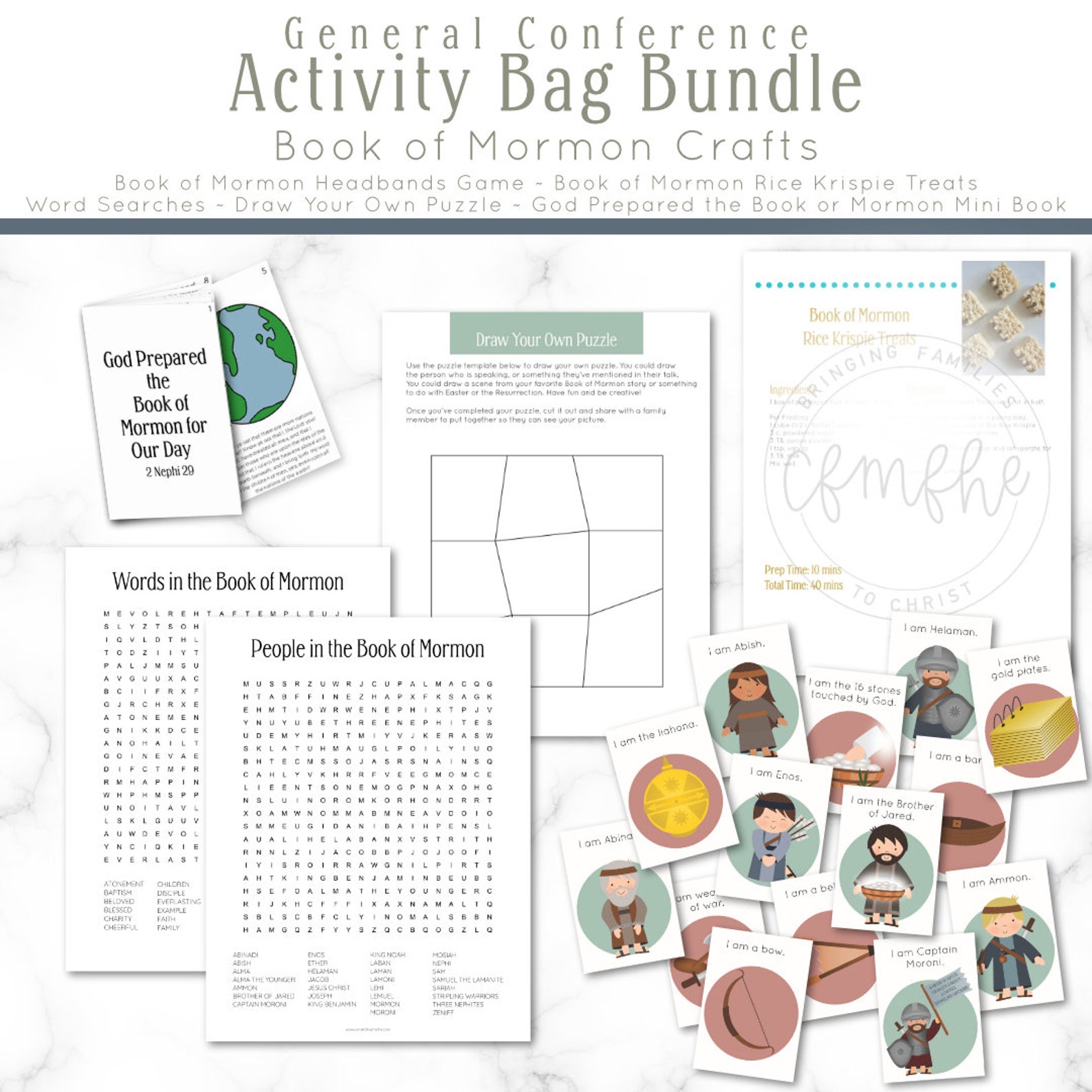 General Conference Activity Bag Bundle for Kids // April 2024, Family ...
