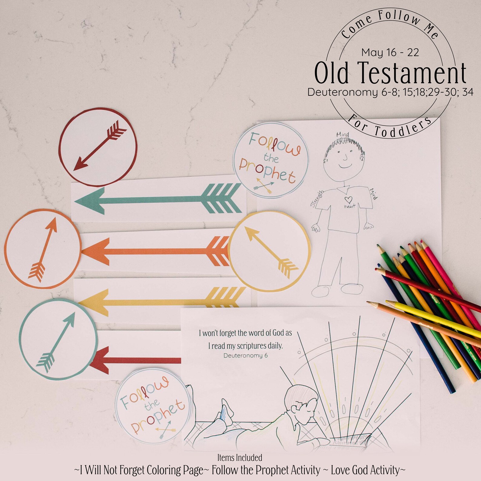 Come Follow Me Primary 2022 TODDLER: Old Testament Lesson 21 - Etsy