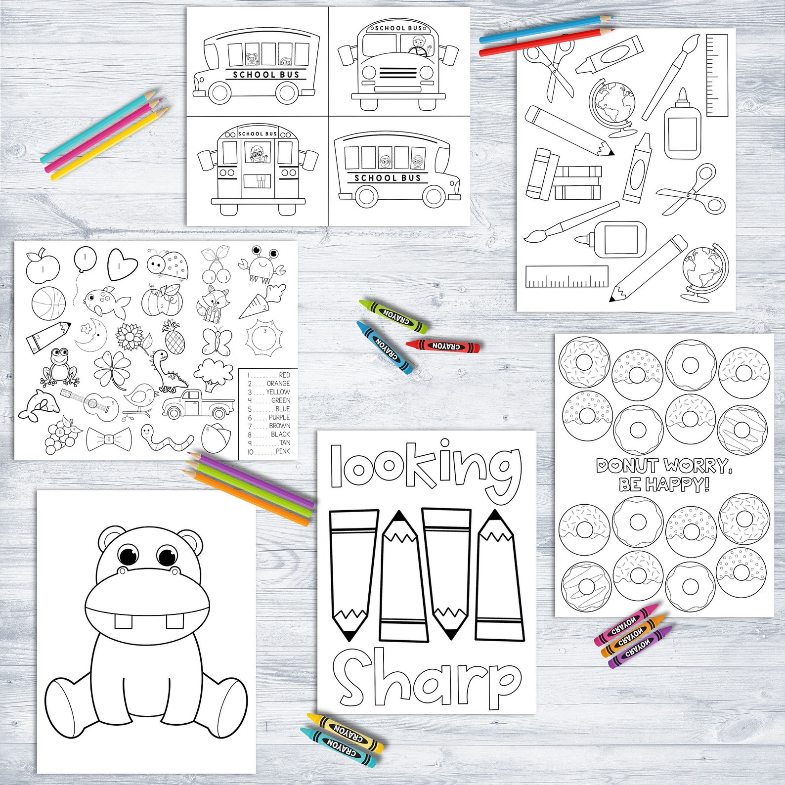 August 2022 Coloring Pages // Summer, Coloring, Holidays, Back to ...