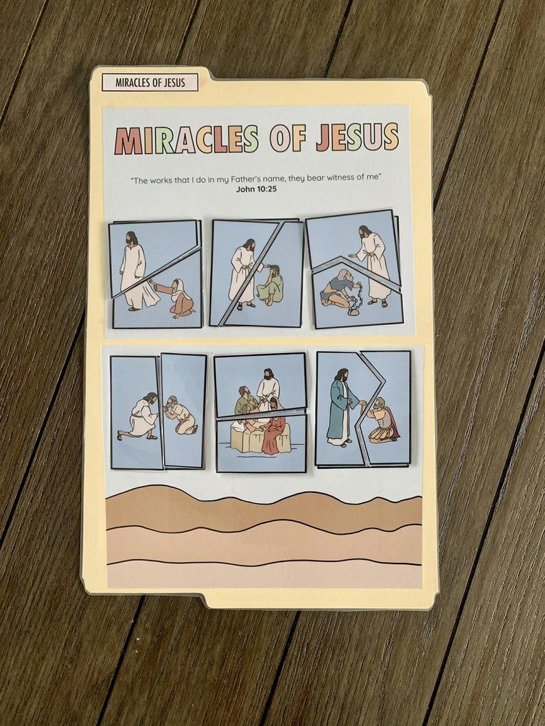New Testament File Folder Games, Set 2 // New Testament Study, New ...