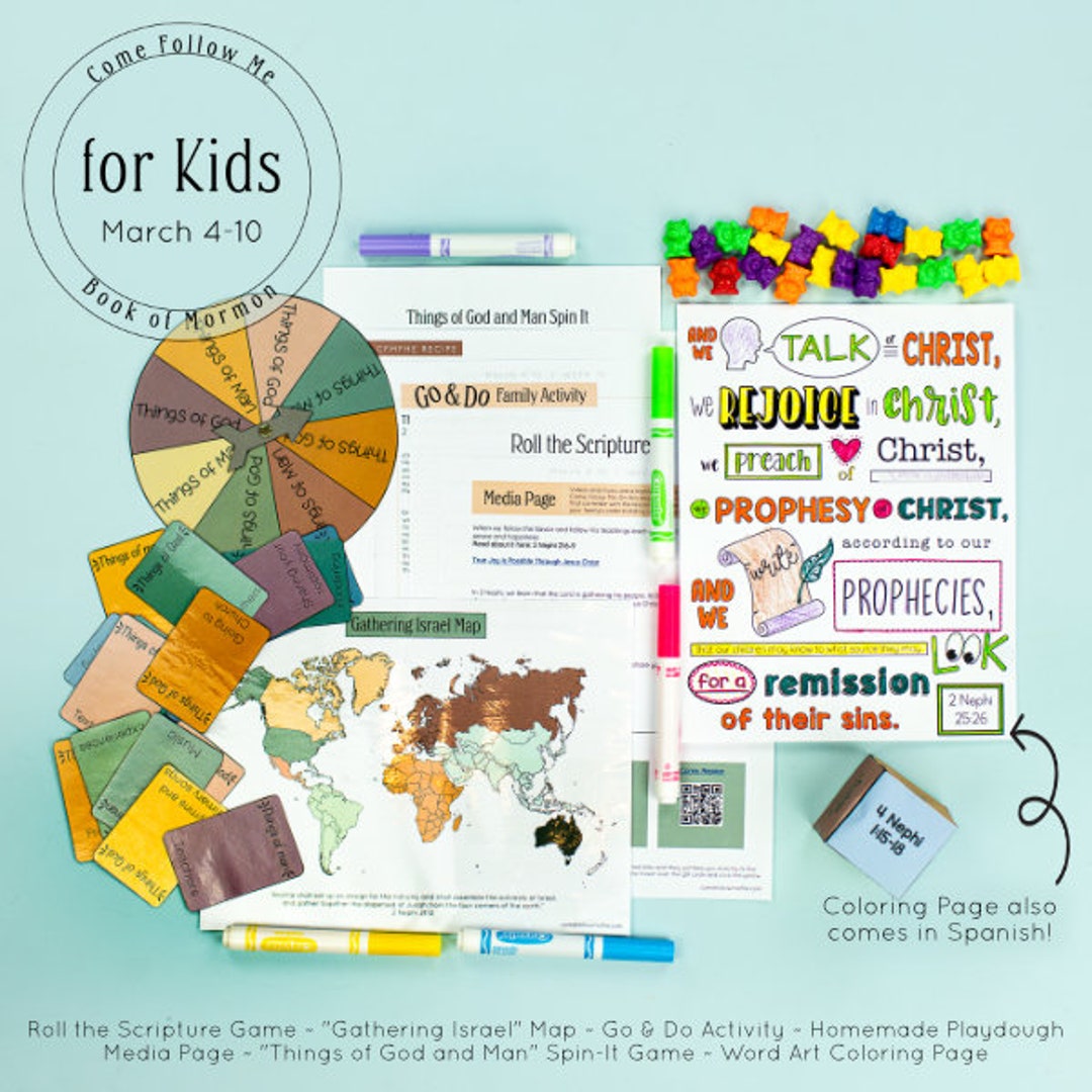 Come Follow Me Primary 2024 ELEMENTARY: Book of Mormon Lesson 10 March ...