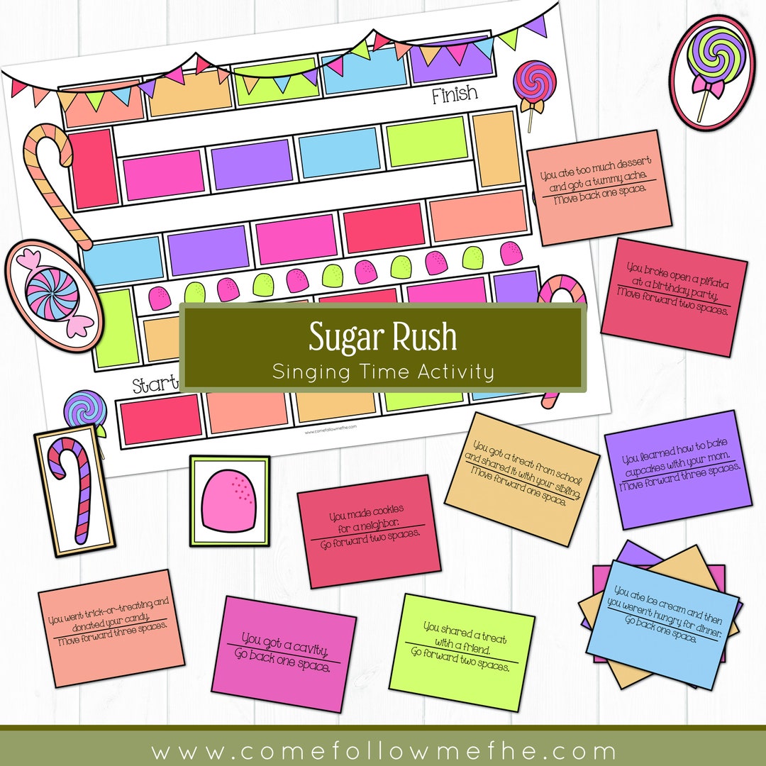 Sugar Rush Singing Time Activity // LDS Primary, LDS Singing Time ...