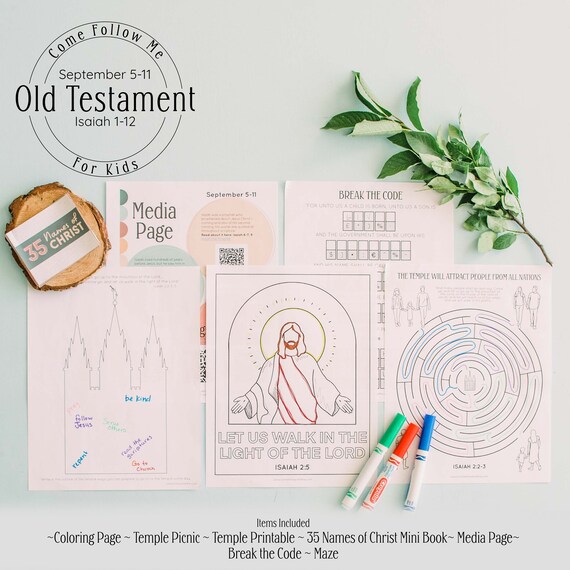 Come Follow Me Primary 2022 ELEMENTARY: Old Testament Lesson - Etsy
