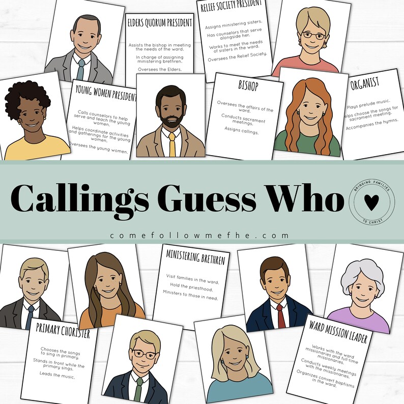 Calling Guess Who Game - Etsy