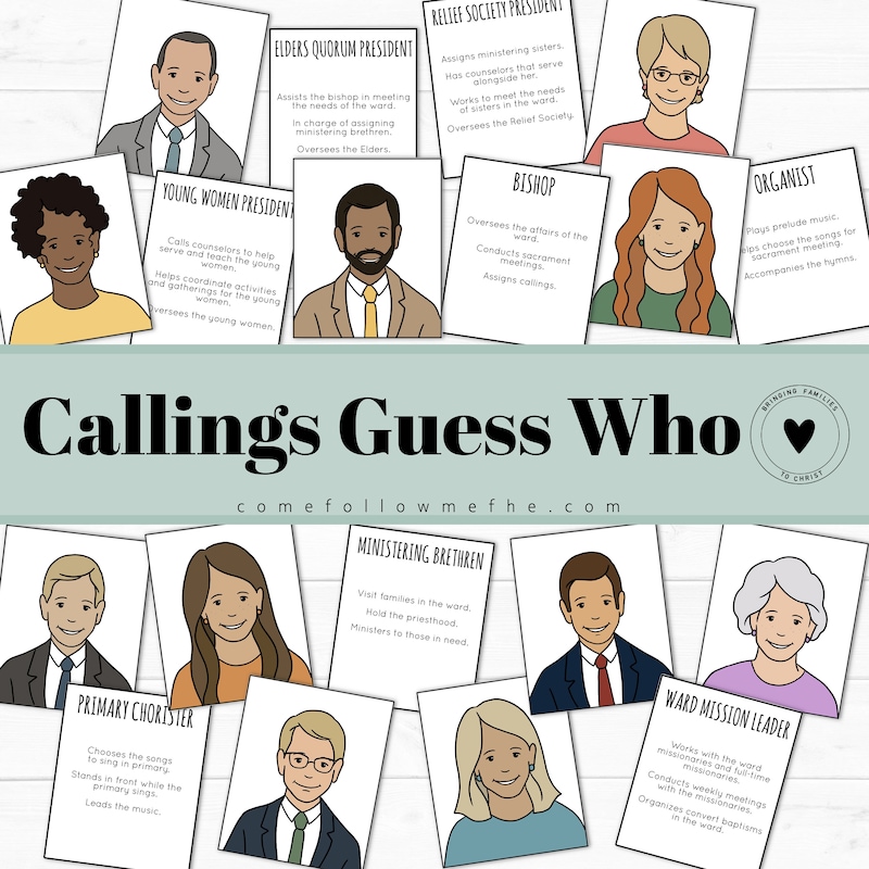 Guess Who Cards - Etsy