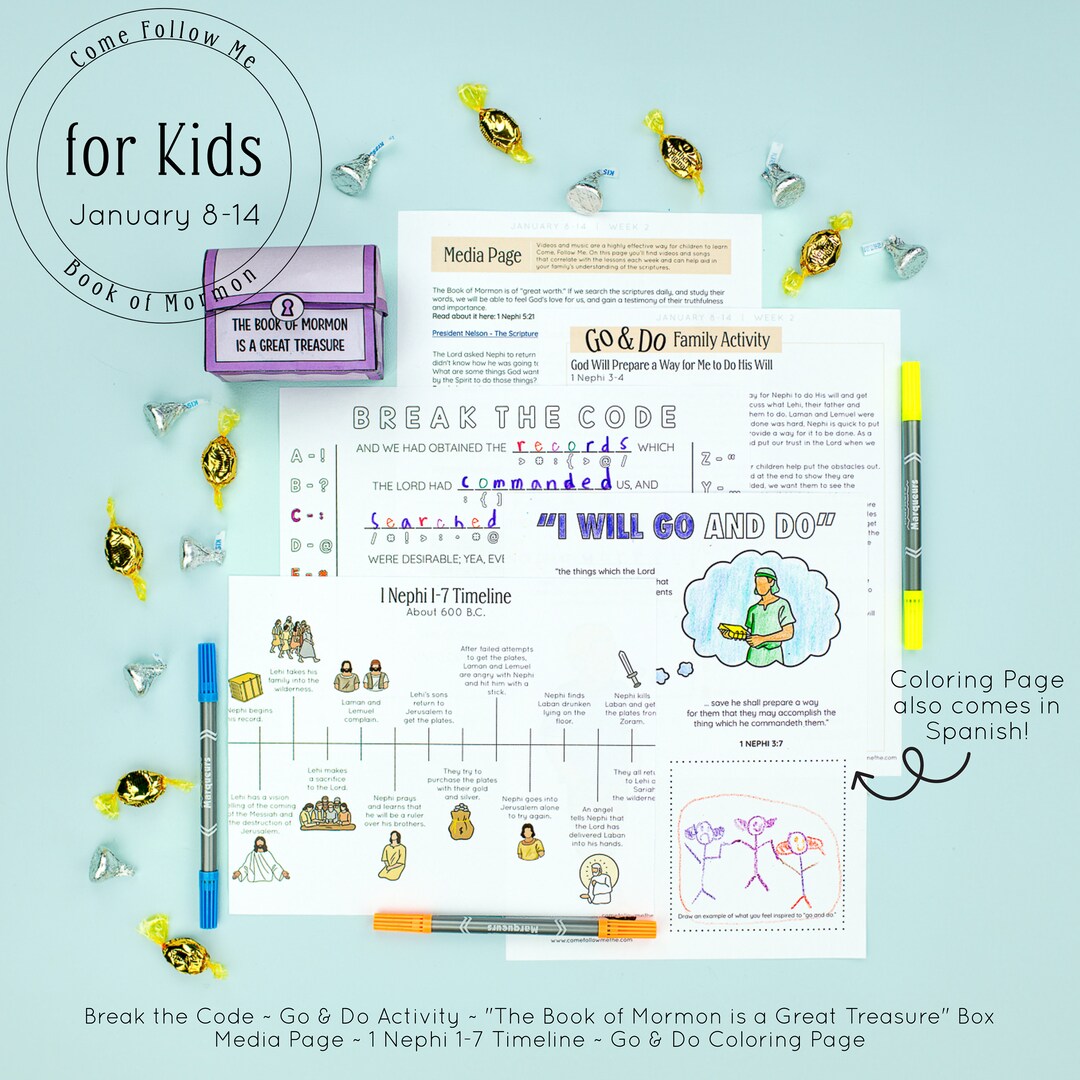 Come Follow Me Primary 2024 ELEMENTARY: Book of Mormon Lesson 2 Jan 8 ...