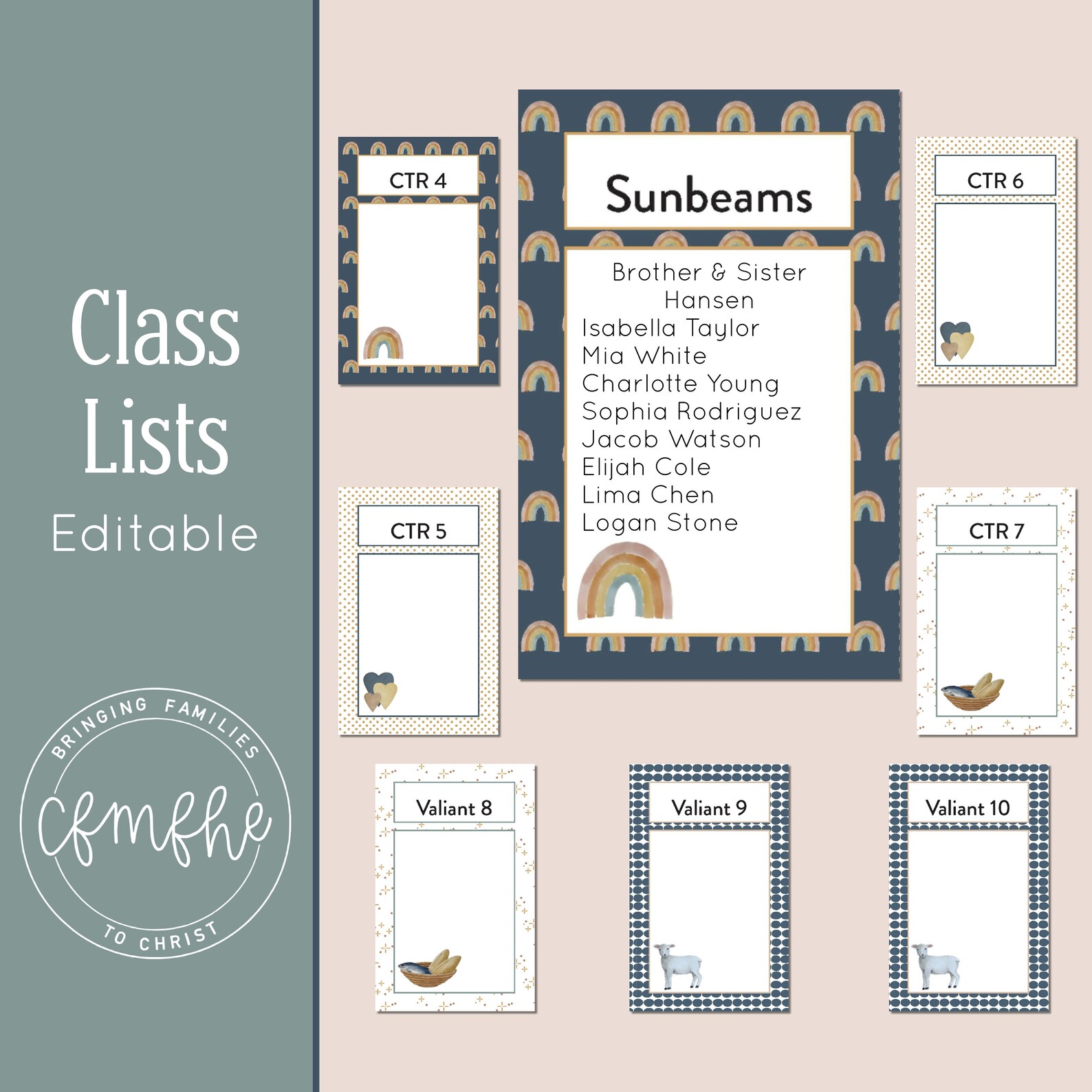 New Testament 2023 Primary Class Signs // LDS Primary Primary - Etsy