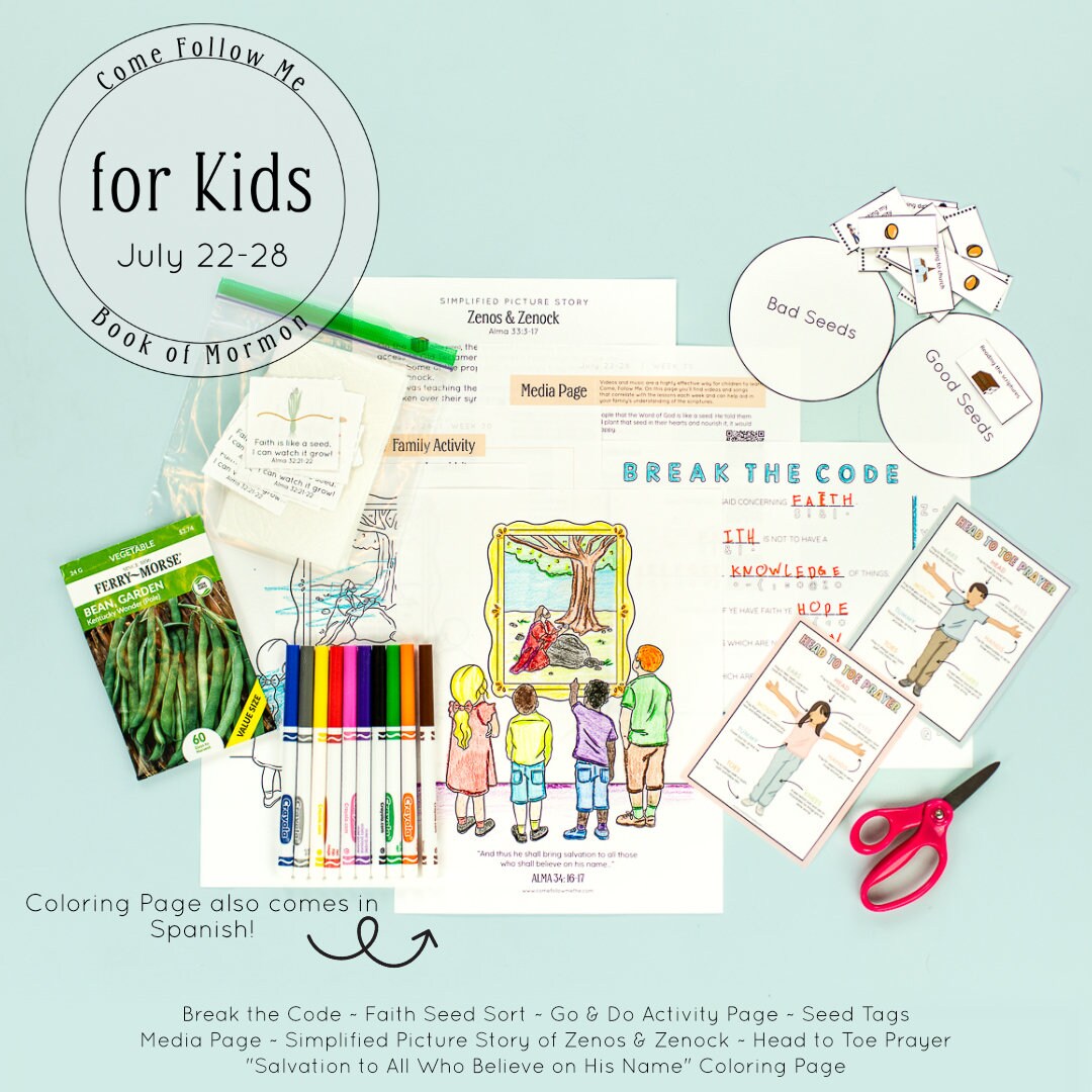 Come Follow Me Primary 2024 ELEMENTARY: Book of Mormon Lesson 30 July ...