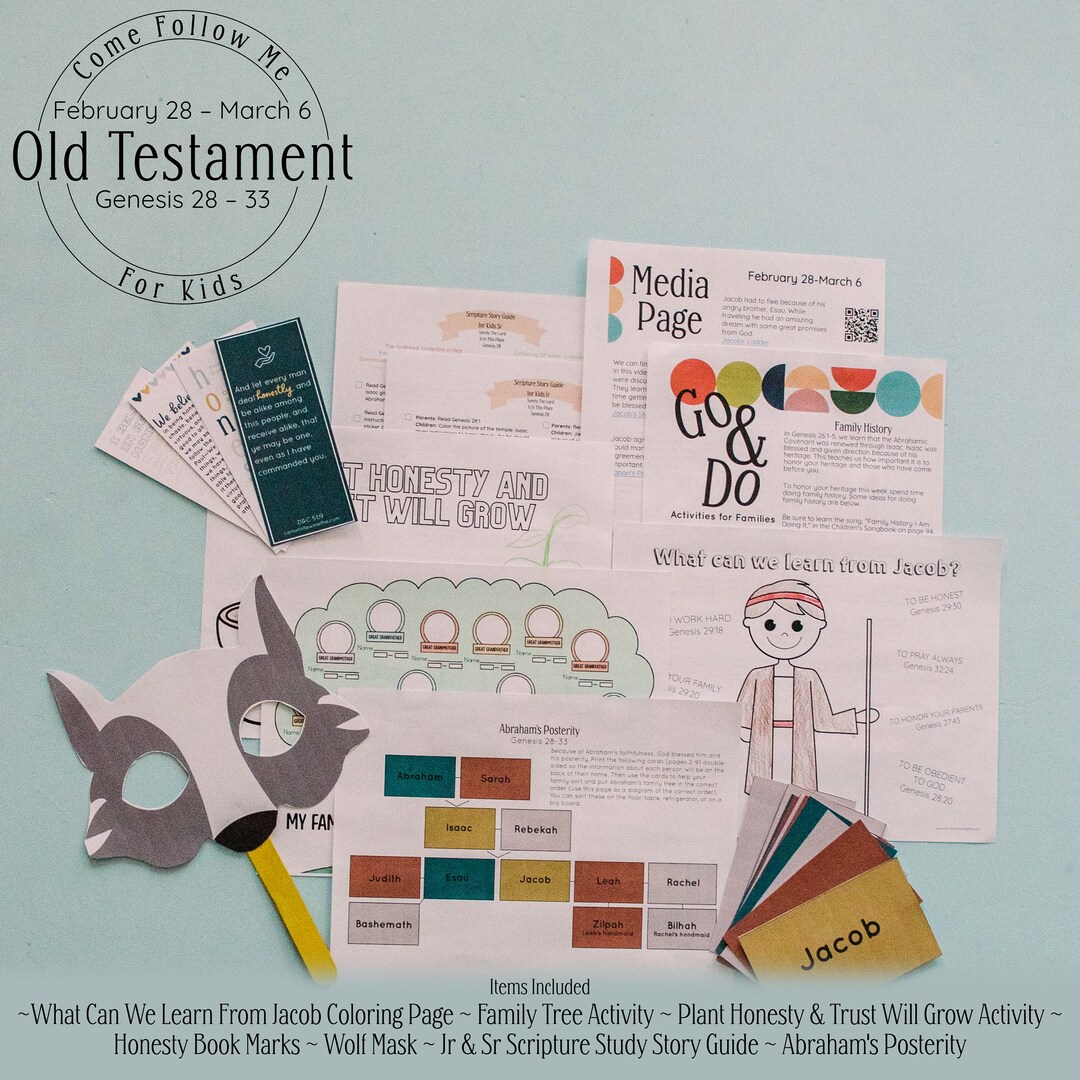 Come Follow Me Primary 2022 STANDARD: Old Testament Lesson 10 February ...