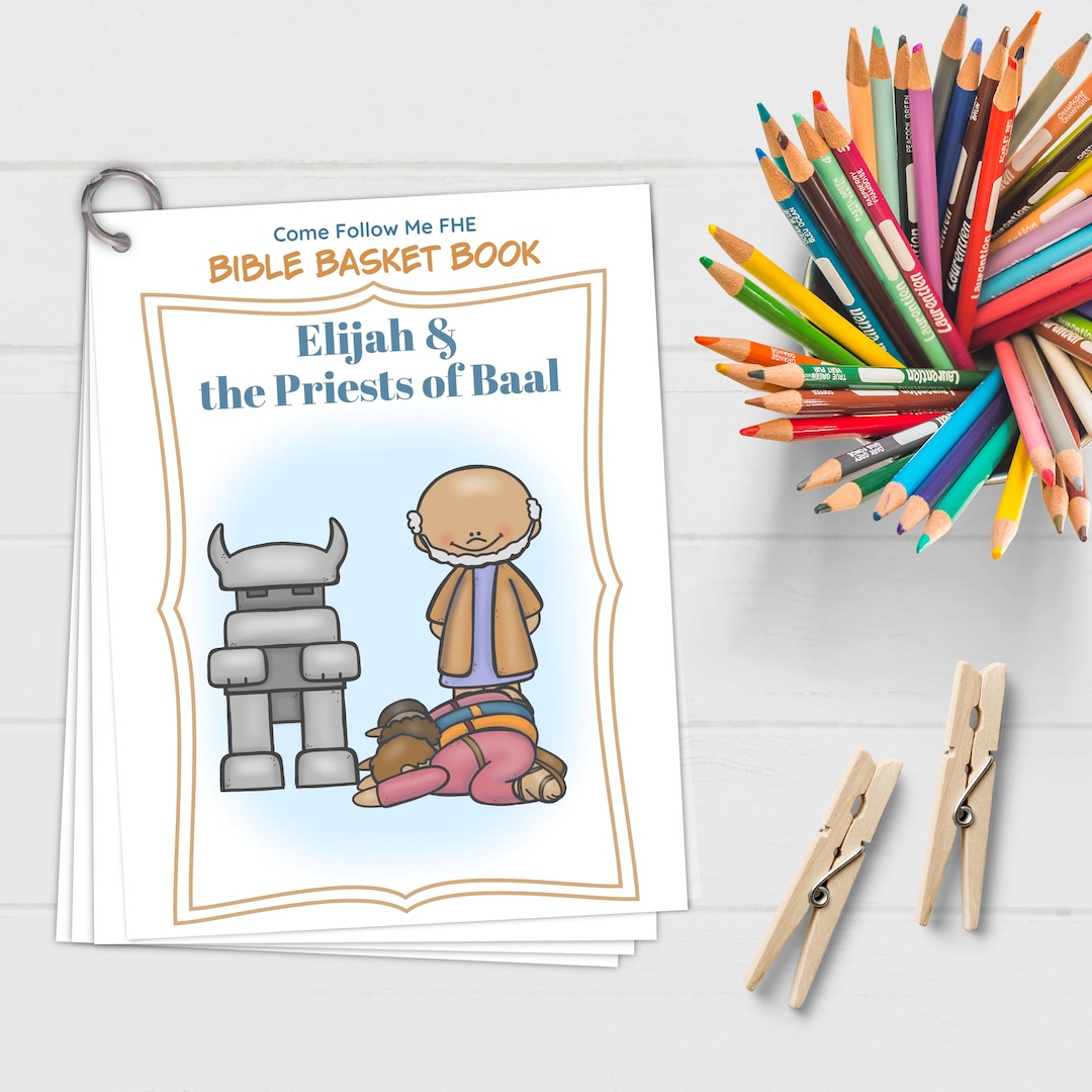 Elijah and the Priests of Baal Bible Basket Book//old Testament Study ...