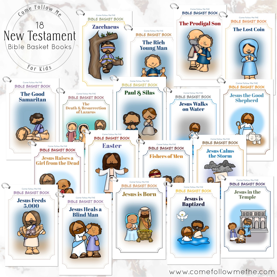 New Testament Bible Basket Books Bundle // New Testament Study ...