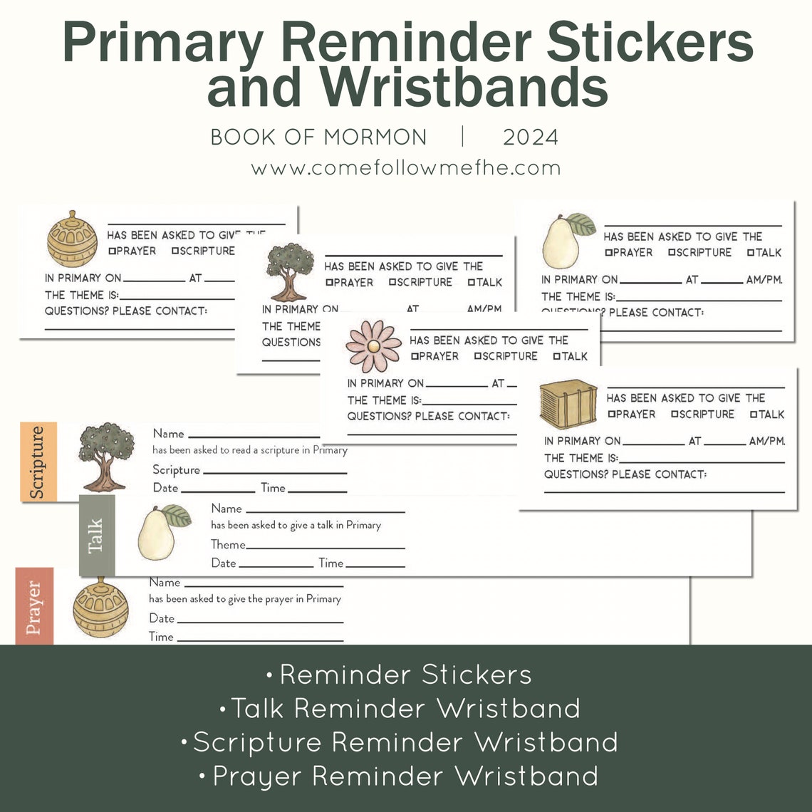 Book of Mormon Primary Presidency Bundle//lds Primary, Primary ...