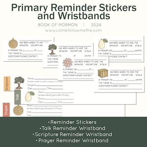 Book of Mormon Primary Presidency Bundle//lds Primary, Primary ...